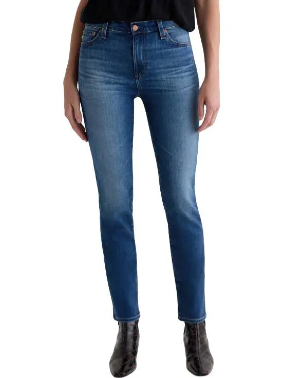 Ag Mari Mid-rise Slim Straight Leg Jeans - 12 Years Assumption