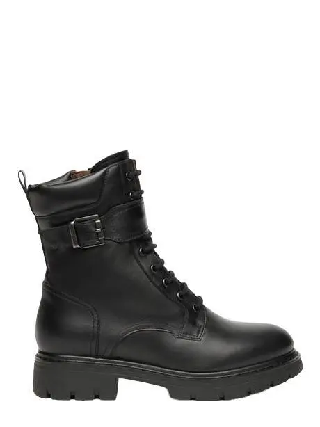 NEROGIARDINI Buckle Combat Boots - Black