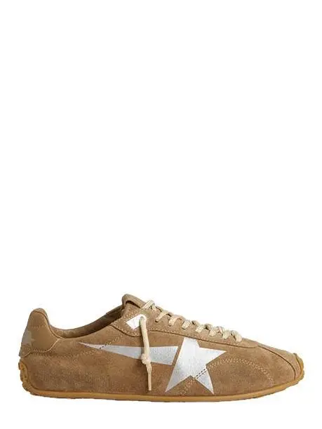 GOLDEN GOOSE Marathon Speed Sneakers - Tobacco/silver