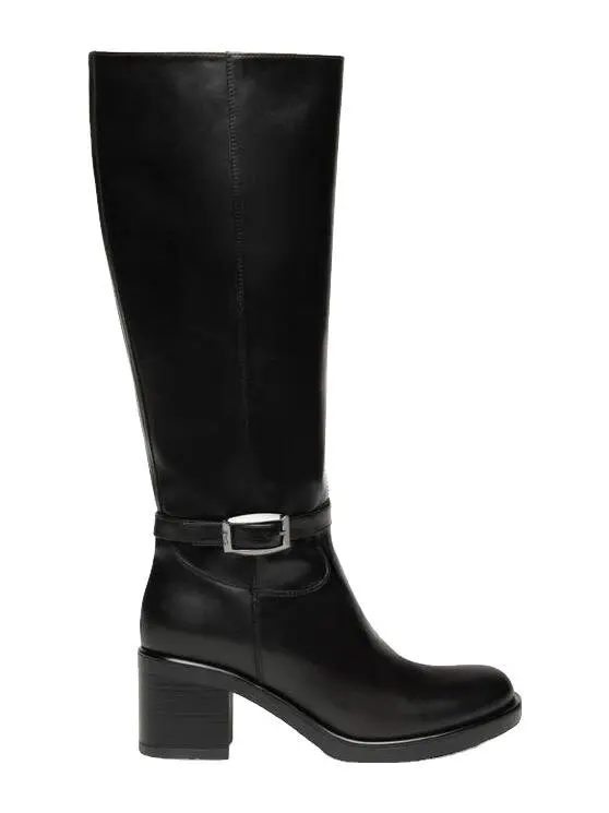 NEROGIARDINI Tall Buckle Boot - Black