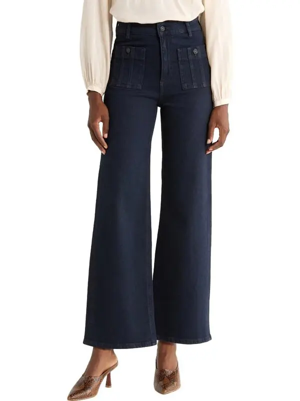 Paige Anessa High-waist Wide-leg Jeans - Duchess