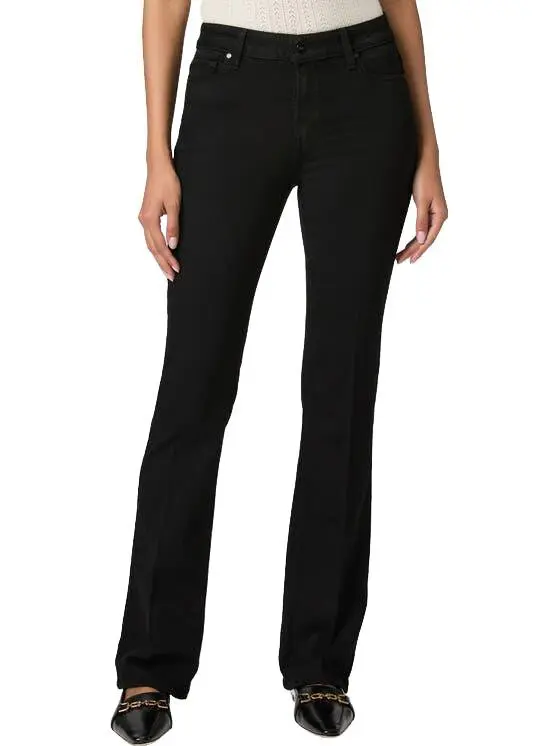 Paige Manhattan High-waist Bootcut Jeans - Blk Shadow