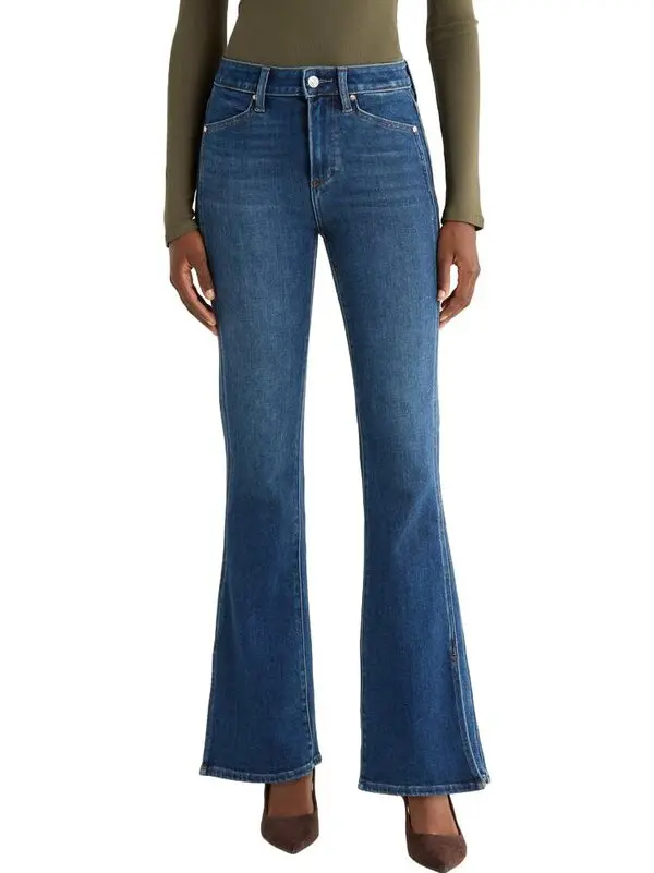 Paige Laurel Canyon High-waist Bootcut Jeans - Desolate