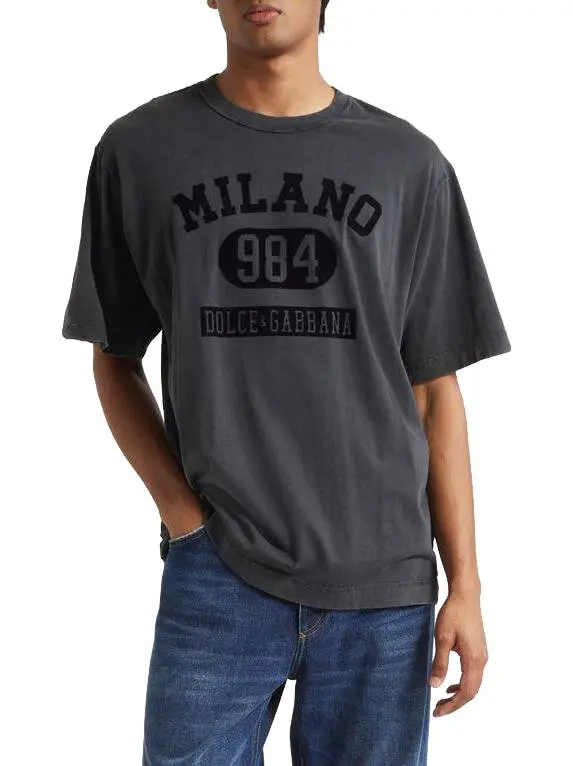Dolce & Gabbana Milano Graphic T-shirt - N0000 Nero