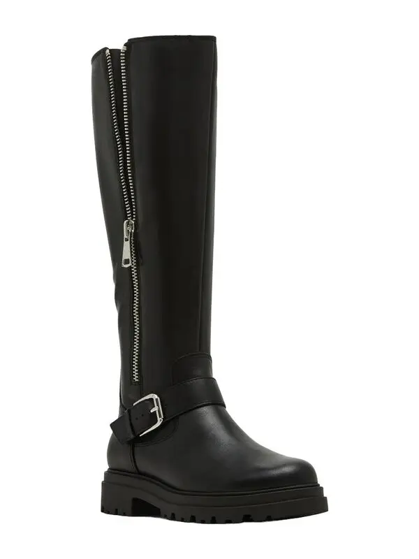 Blondo Talyssa Knee High Boots - Black Leather