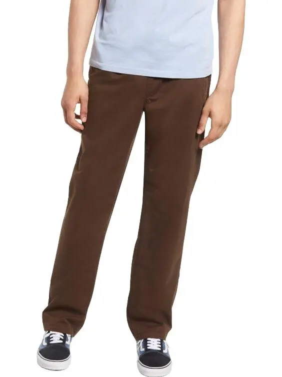VANS Relaxed Fit Stretch Cotton Pants - Demitasse