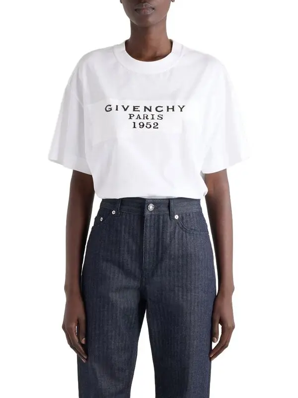 Givenchy Boxy Graphic Logo T-shirt - White