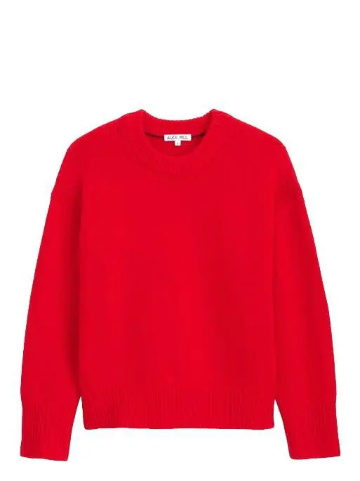 ALEX MILL Nottinghill Merino Wool-blend Sweater - Bright Flame