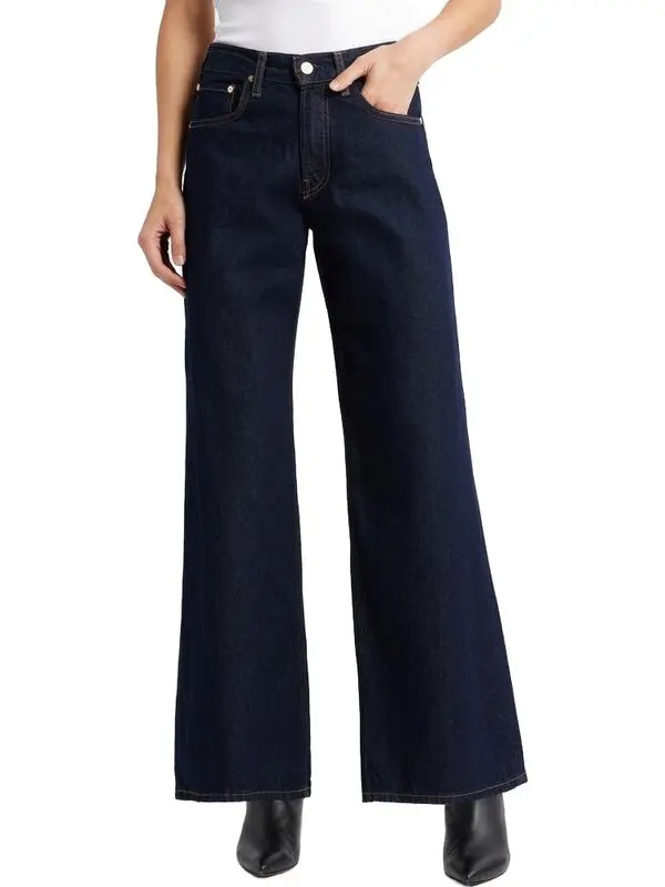 MAVI Sandy High-waist Wide-leg Jeans - Rinse Classic Denim