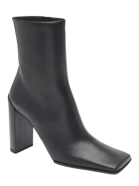 Alaïa Square Toe Bootie - Noir