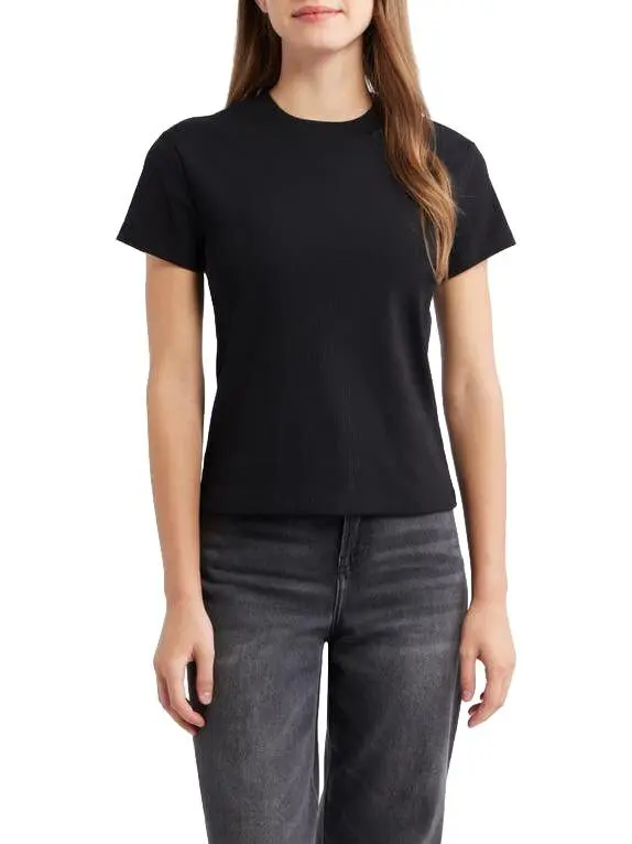 MAVI Slim Fit Stretch Cotton T-shirt - Black