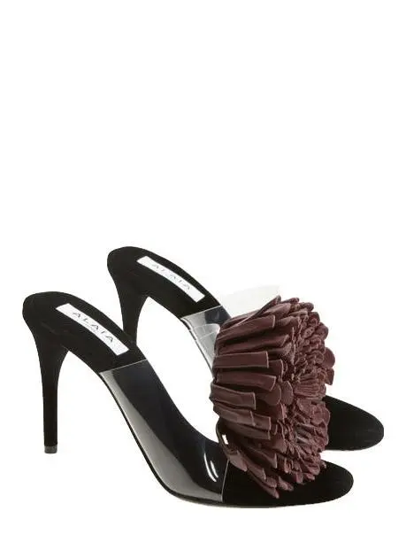 Alaïa Pom Pom Sandal - Aubergine