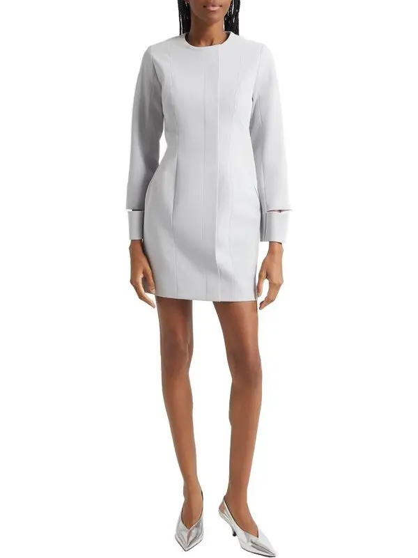 ISRAELLA KOBLA Tiphani Long Sleeve Minidress - Light Grey