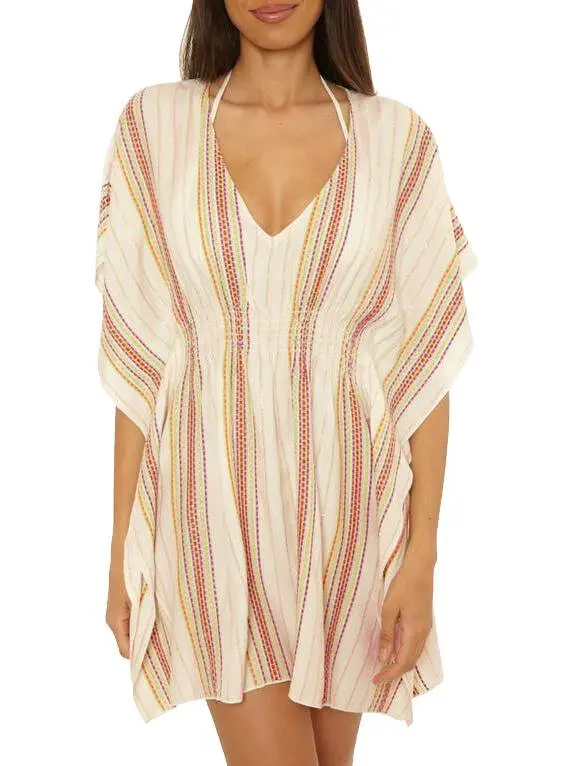 BECCA® By Rebecca Virtue Radiance Woven Cover-up Tunic - White/mul