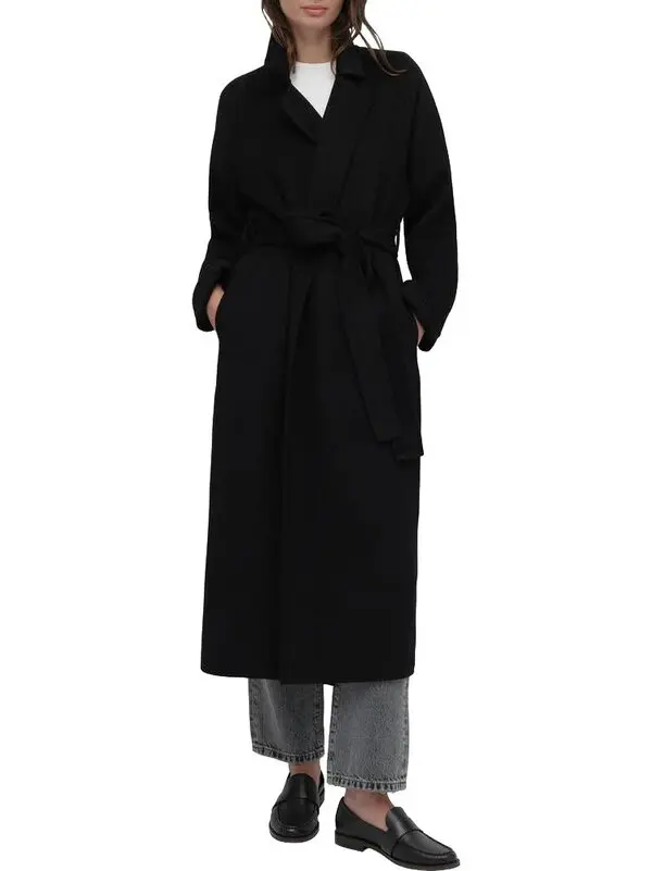 FAVORITE DAUGHTER The Paola Wool-blend Coat - Black