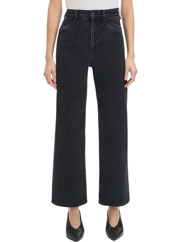 FAVORITE DAUGHTER The Mischa Super High Waist Wide Leg Jeans - Tupelo