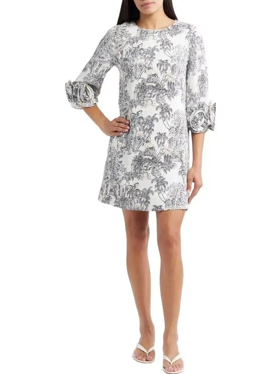 LILLY PULITZER® Printed Shift Dress - Coconut Pb Anniversary Toile