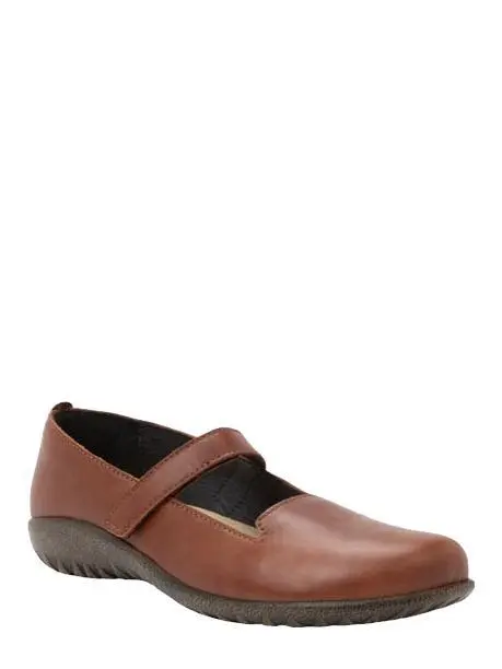 Naot Purini Mary Jane Flat - Chestnut Soft Leather