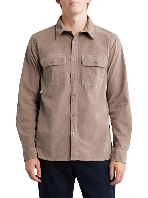 Ag Curtis Classic Fit Button-up Work Shirt - Sulfur Industrial Taupe