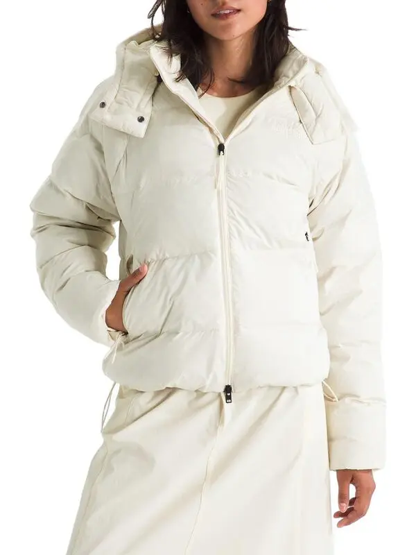 The North Face Hydrenalite City Down Hooded Parka - White Dune