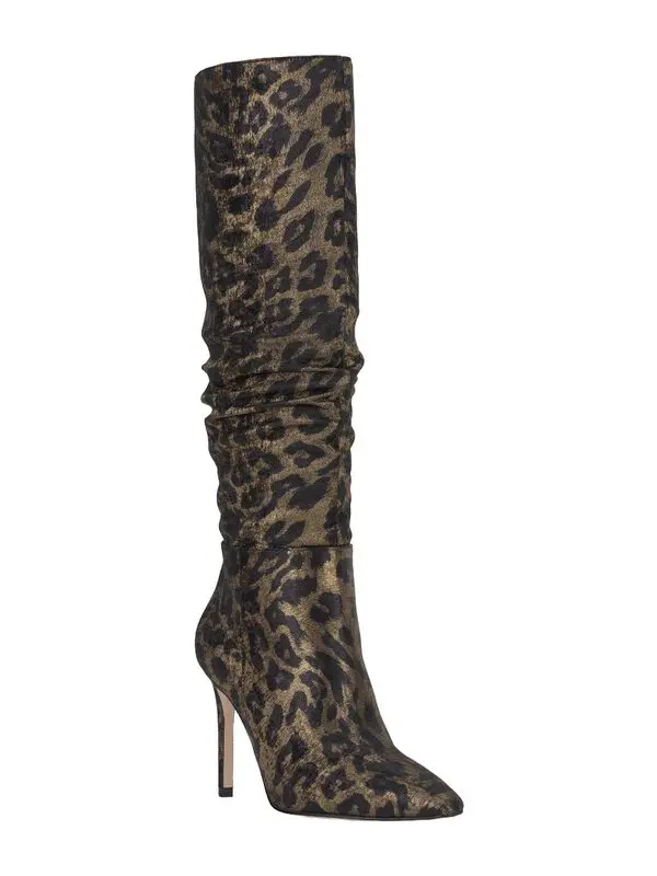 Jessica Simpson Ohena Slouch Knee High Boots - Golden Copper/black