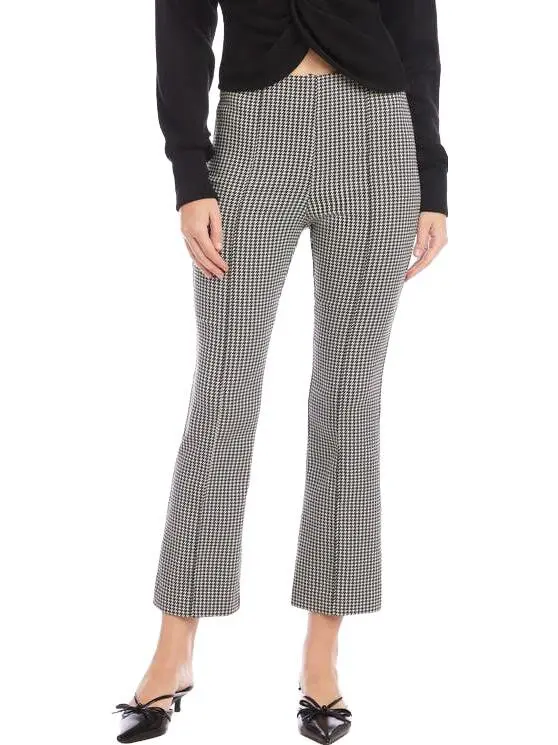 Fifteen Twenty Sigourney Bootcut Pants - Houndstooth