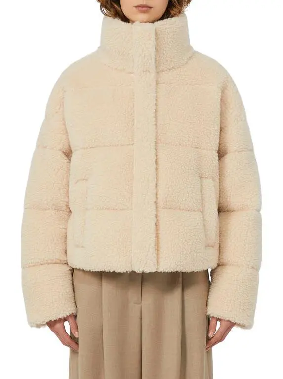 Max Mara Alfredo Quilted Fleece Jacket - Camel