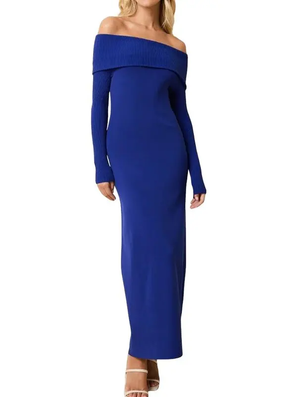 Solid & Striped The Sabrina Knit Maxi Dress - Twilight