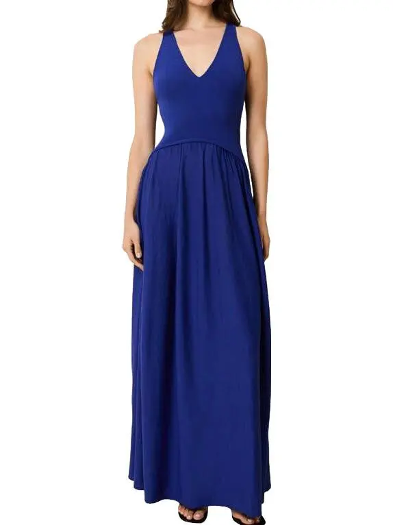 Solid & Striped The Maggie Crossback Maxi Dress - Twilight