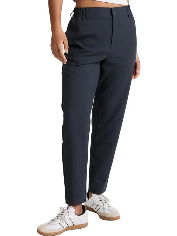 Beyond Yoga Status Tapered Pants - Nocturnal Navy
