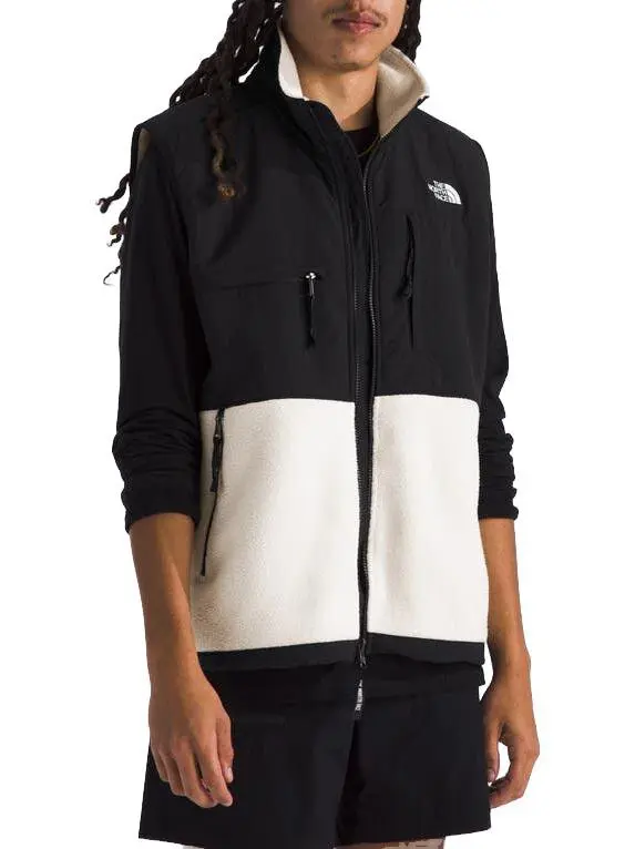 The North Face Retro Denali Vest - White Dune/tnf Black