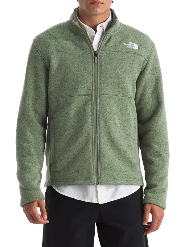 The North Face Gordon Lyons Full Zip Fleece Jacket - Bark Mist Heather