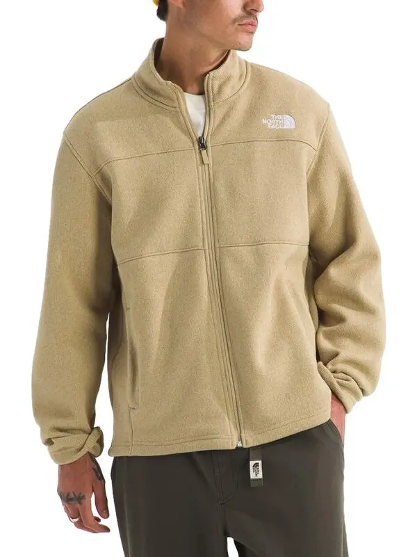 The North Face Gordon Lyons Full Zip Fleece Jacket - Khaki Stone Heather