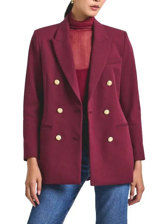 Derek Lam 10 Crosby Walter Double-breasted Jacket - Bordeaux