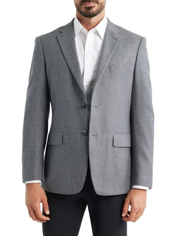 DANIEL HECHTER Mélange Wool Sport Coat - Grey