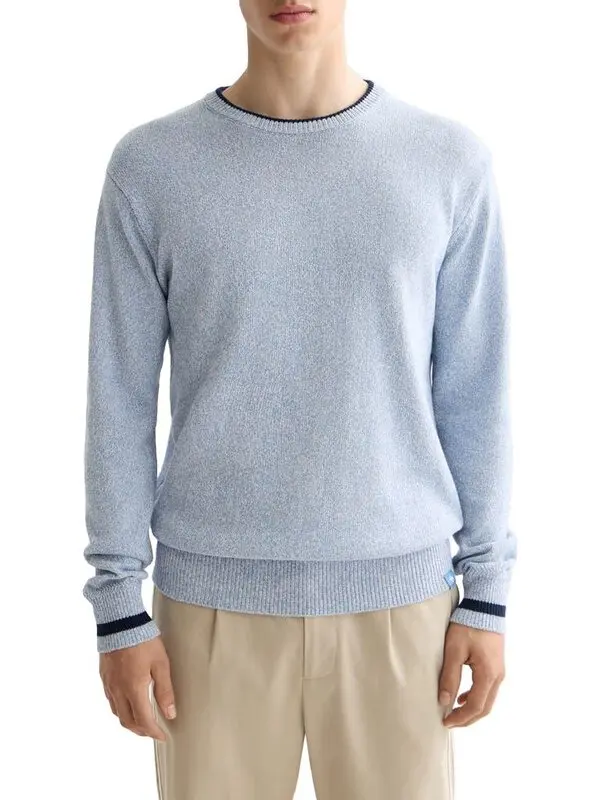 Scotch & Soda Mélange Crewneck Sweater - Faded Denim