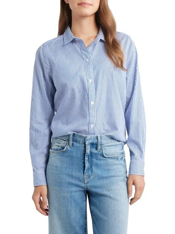 BEACHLUNCHLOUNGE Cotton Shirt - Blue Stone