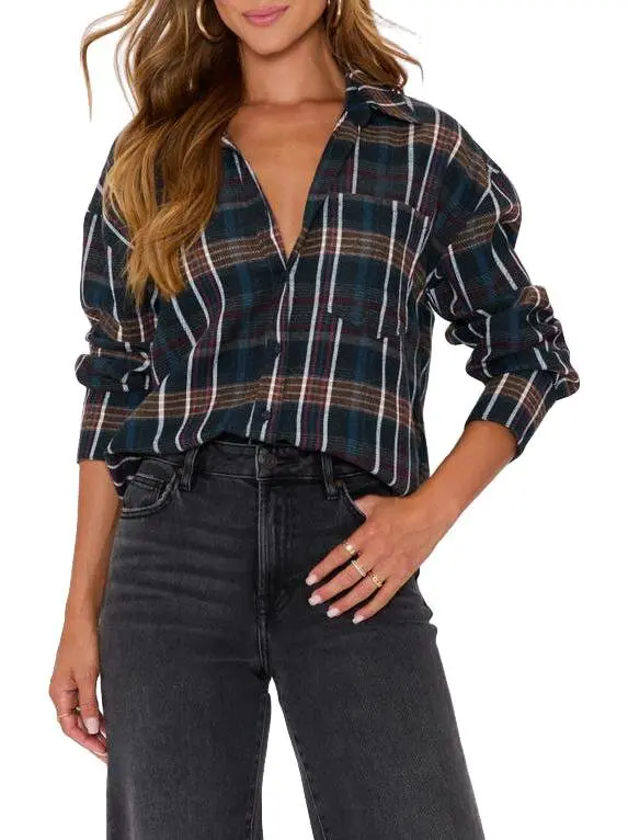 VICI Plaid Button-up Shirt - Grey Plaid