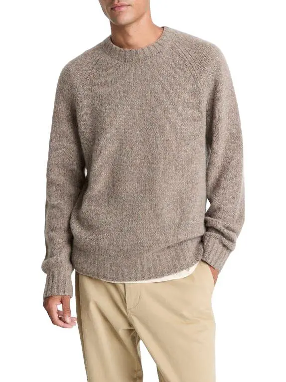 Vince Donegal Raglan Sweater - Heather Mouse