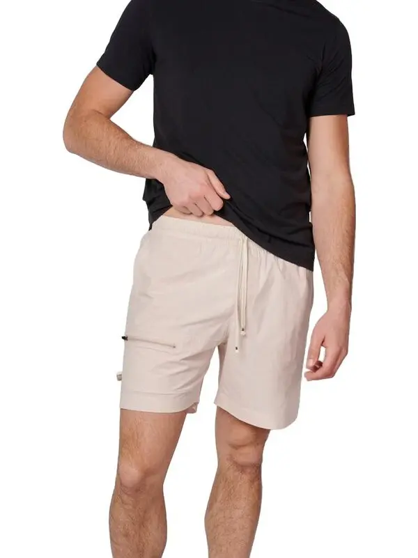 LEISURE LAB Ripstop Sport Short - Cream