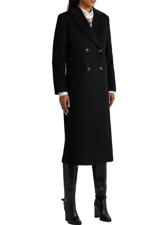 Ralph Lauren Wool-blend Reefer Coat - Black
