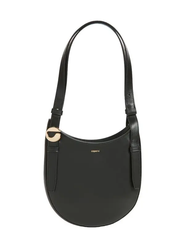 Coperni Mini Belt Strap Leather Hobo Bag - Blk Black