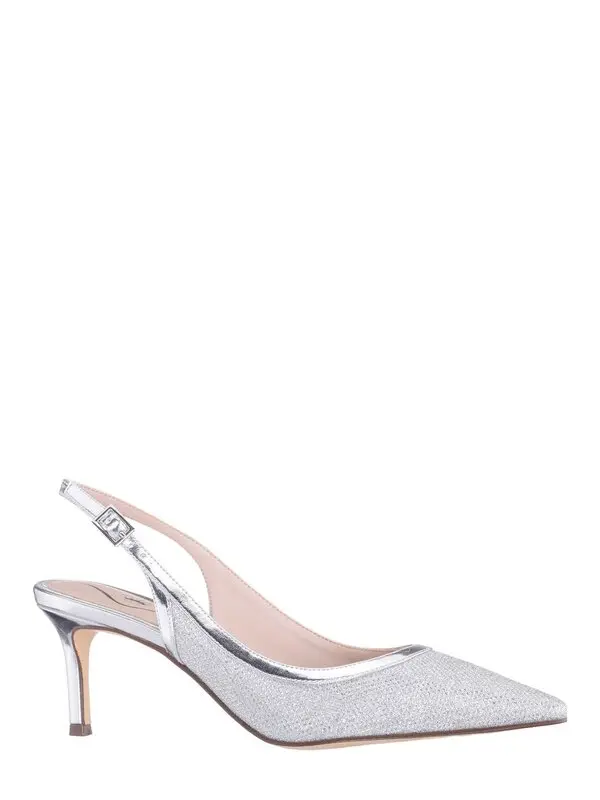 Nina Nazuri Slingback Pumps - Silver