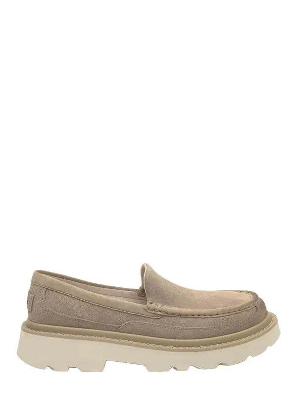 UGG Suede Loafers With Chunky Sole - Beige
