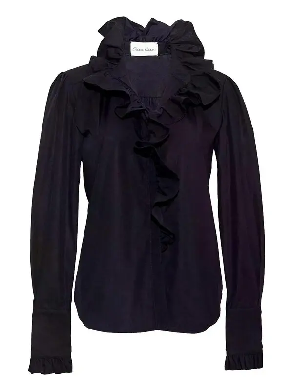 Cara Cara Anne Ruffled Blouse - Black