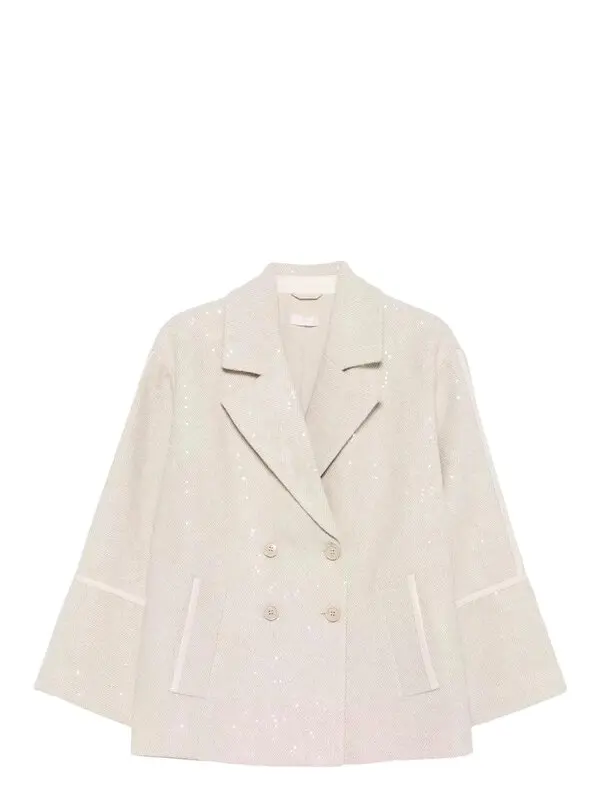 Liu Jo Sequin-embellished Blazer - Neutrals