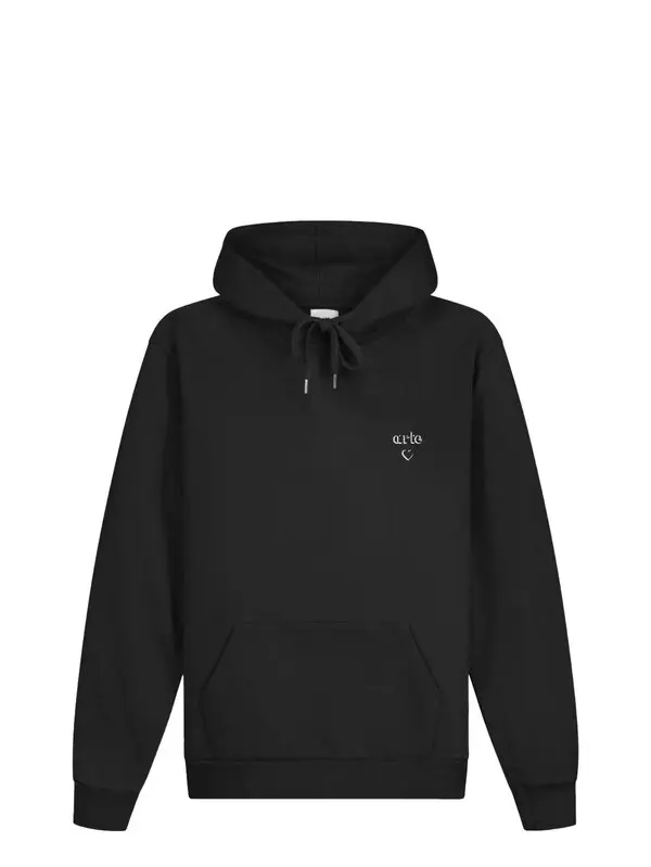 ARTE ANTWERP Logo-print Cotton Hoodie - Black