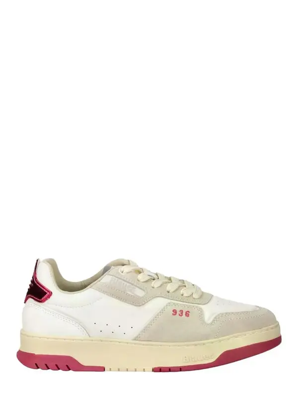 BLAUER. Panelled Lace-up Sneakers - White