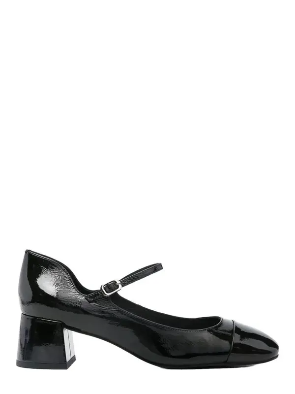 BIBI LOU 50mm Leather Heeled Pumps - Black