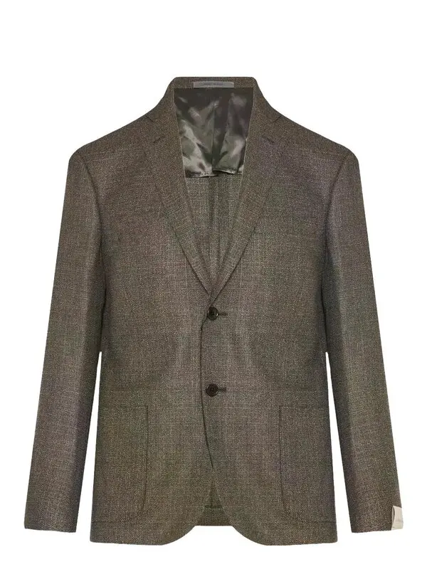 Corneliani Single-breasted Blazer - Brown